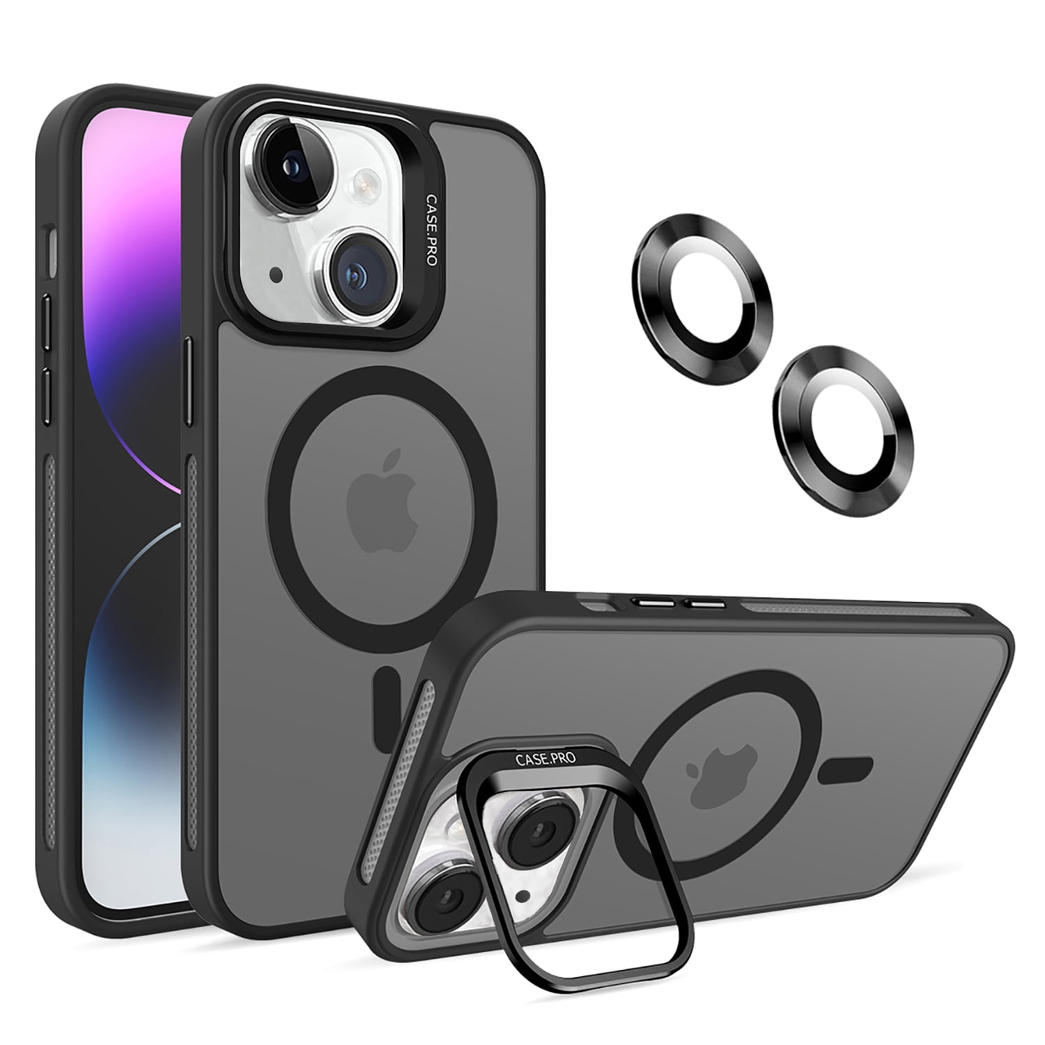 Allytechgroup iPhone 14 Magnetic Case with Lens Protector, Lens ...