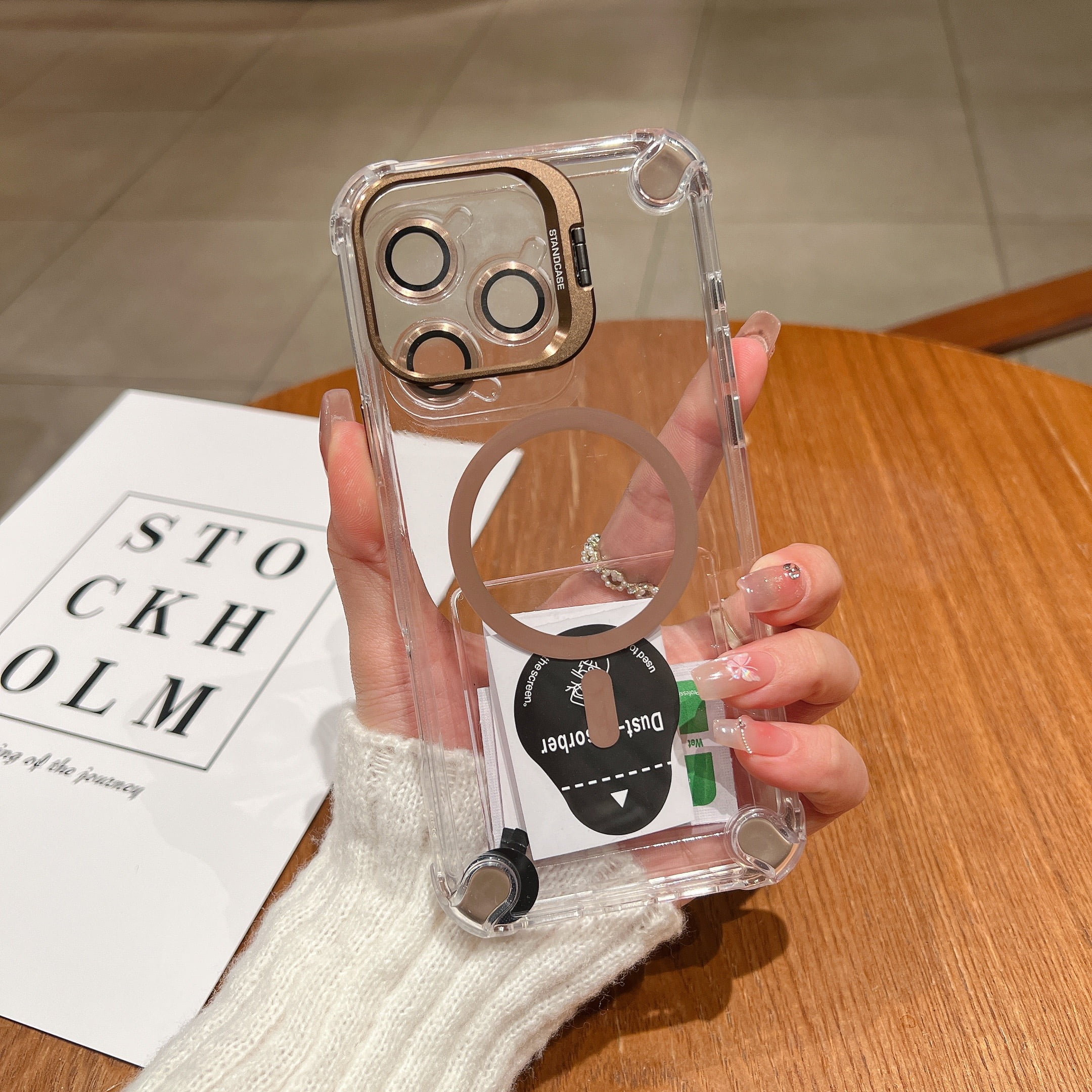 Allytechgroup for iPhone 15 Plus Clear Case, Built-in Camera Lens ...