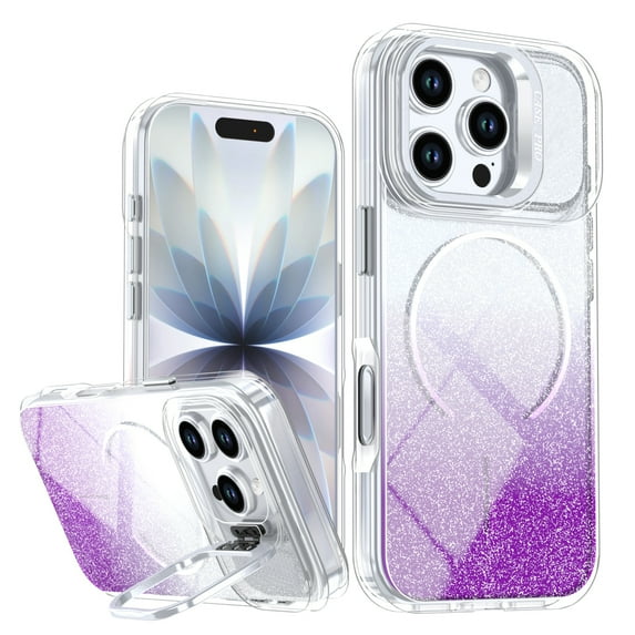 Allytechgroup for iPhone 15 Pro Case with Stand Bracket, Gradient Color ...