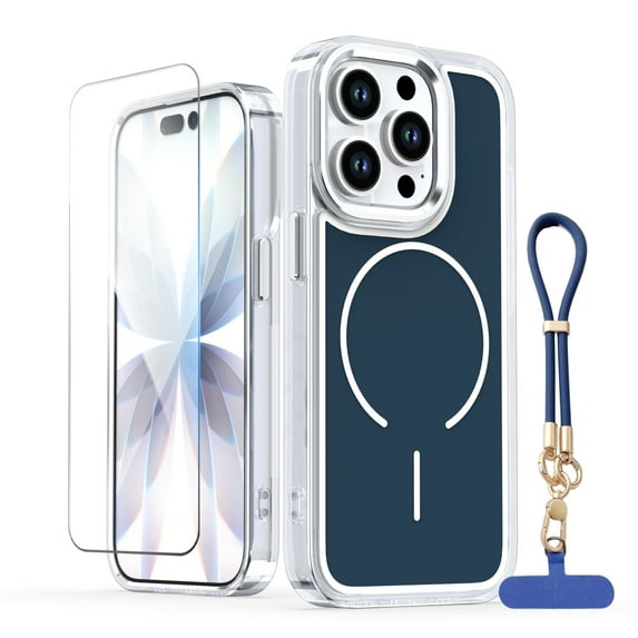 Allytechgroup iPhone 15 Pro Max Case with Tempered Glass & Phone ...