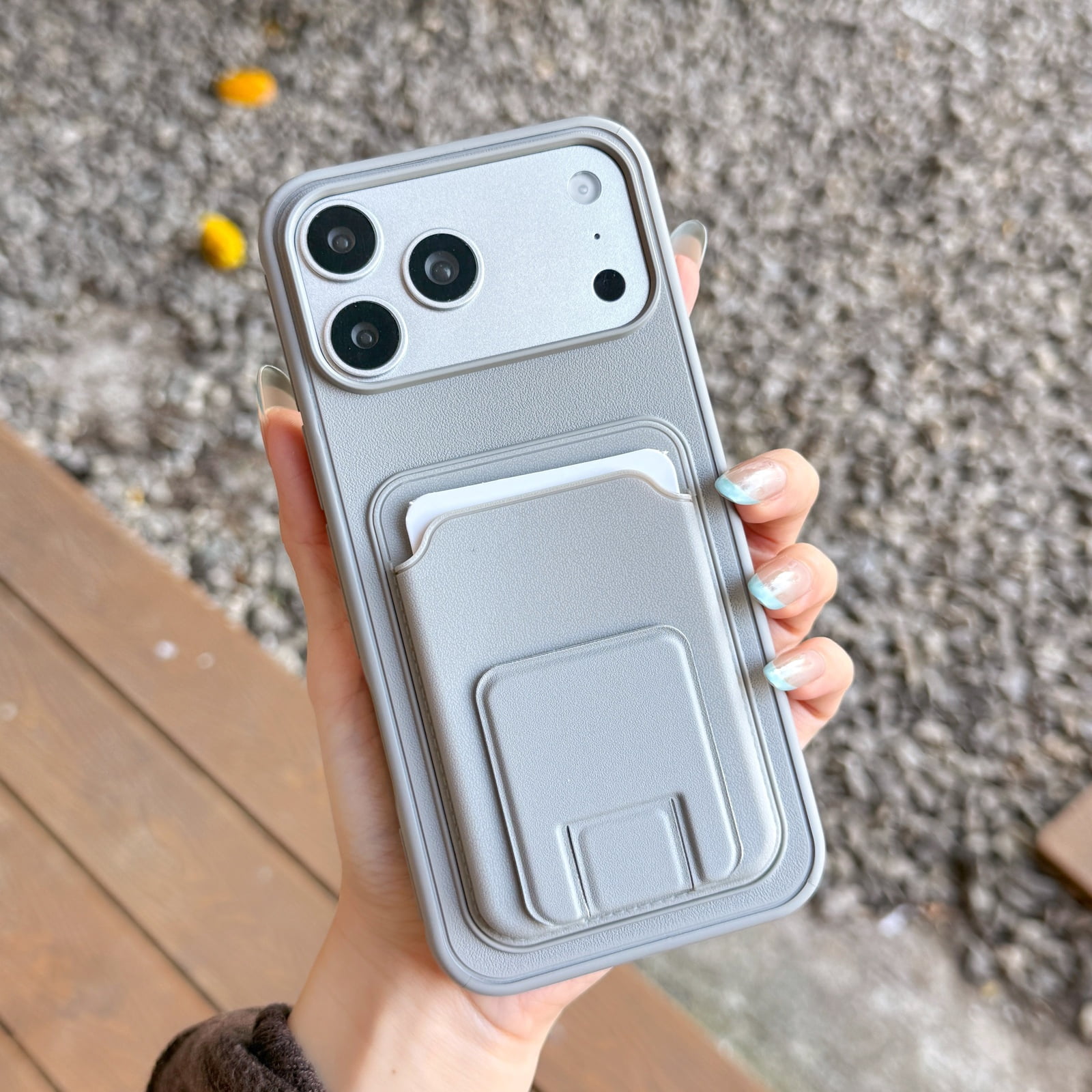 Allytechgroup for iPhone 16 Plus Back Cover Case with Card Slot, Built ...