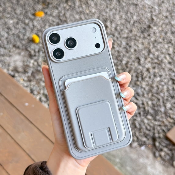 Allytechgroup for iPhone 16 Plus Back Cover Case with Card Slot, Built ...