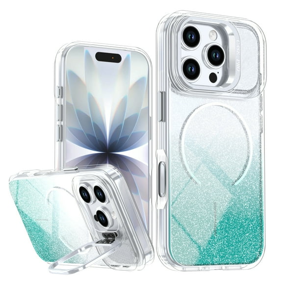 Allytechgroup for iPhone 16 Pro Case with Stand Bracket, Gradient Color ...