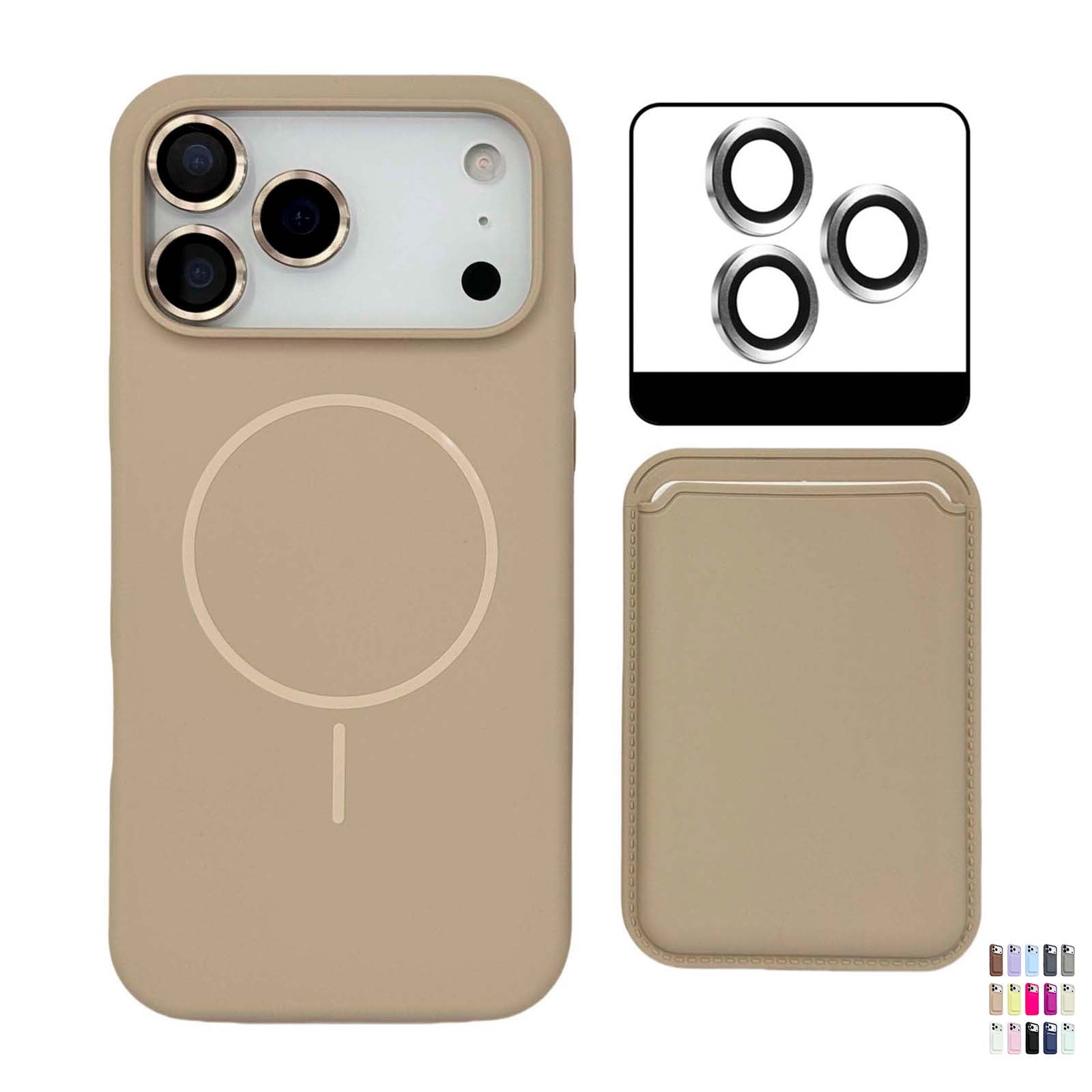 Allytechgroup for iPhone 16 Pro Magnetic Wallet Case with Credit Card ...