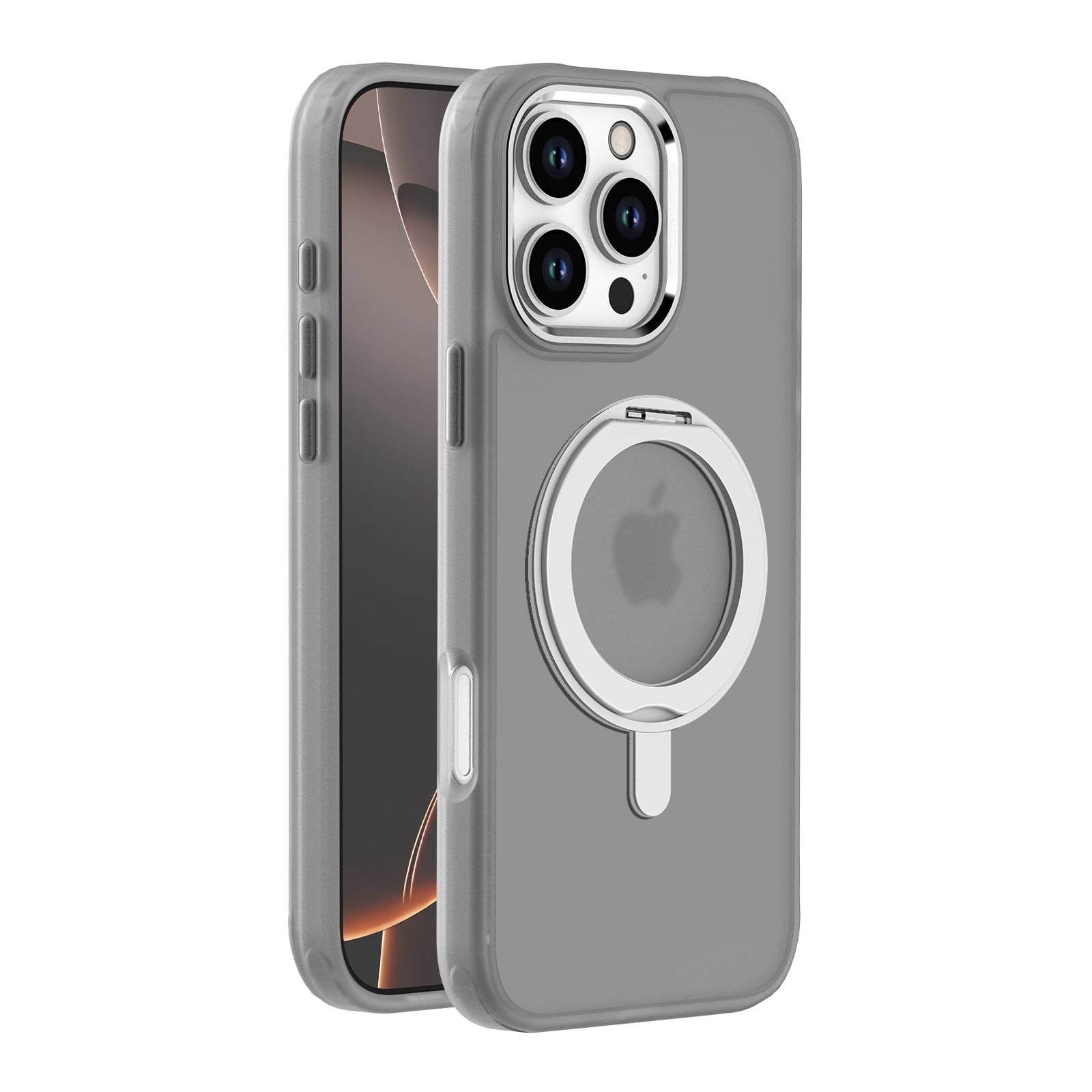 Allytechgroup for iPhone 16 Pro Max Case with 360° Ring Stand ...