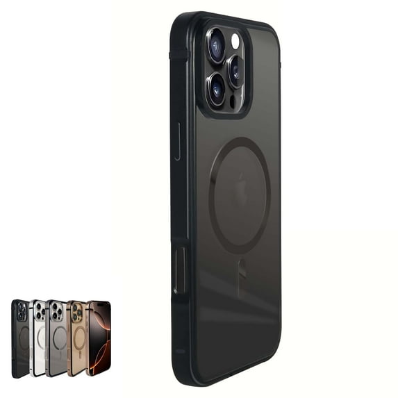 Allytechgroup for iPhone 16 Pro Max Case with Built-in Tempered Glass ...