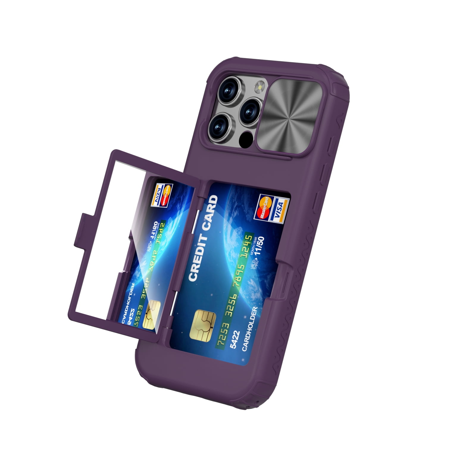 Allytechgroup iPhone 16 Pro Max Case with Sliding Camera Lens Protector ...