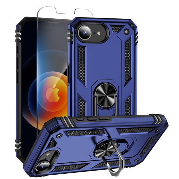 Allytechgroup iPhone 17e 16e Case with Screen Protector, Hybrid TPU PC ...
