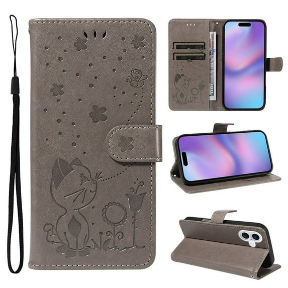 Allytechgroup for iPhone 17 Case Folio Stand Magnetic Closure Wallet ...