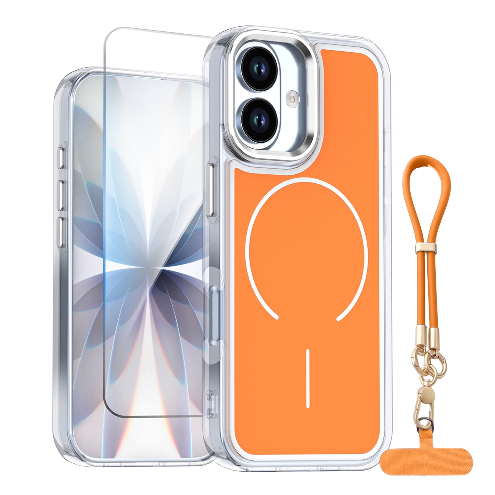 Allytechgroup iPhone 17 Case with Tempered Glass & Phone Lanyard ...