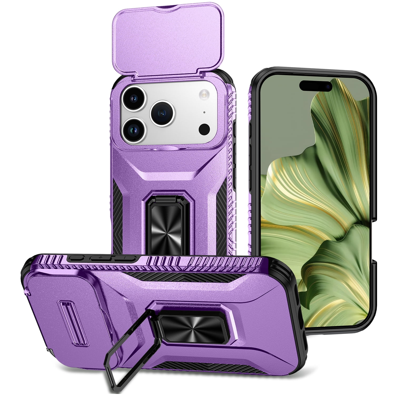 Allytechgroup iPhone 17 Pro Case, Sliding Camera Lens Cover Military ...