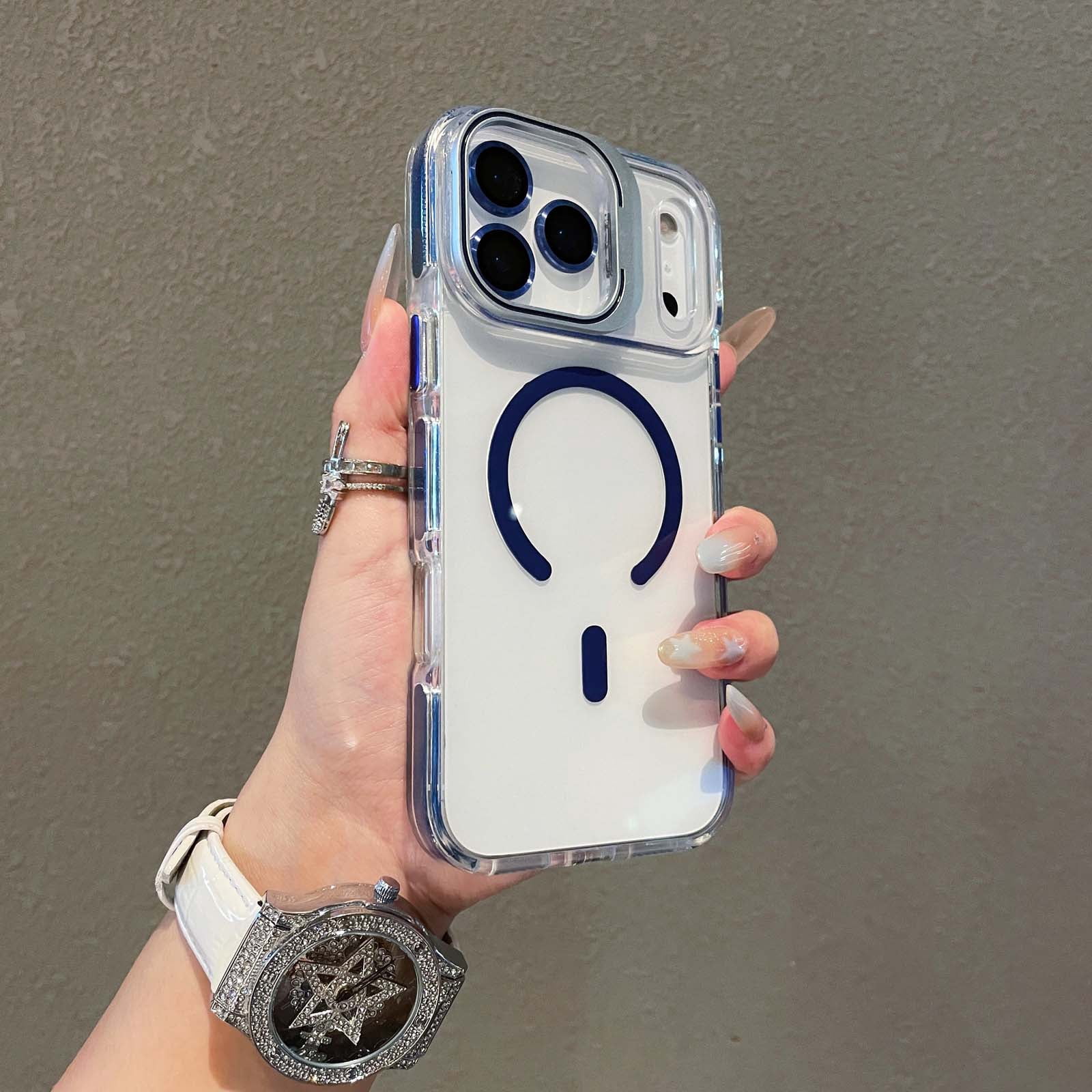 Allytechgroup for iPhone 17 Pro Clear Case with Camera Lens Kickstand ...