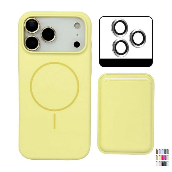 Allytechgroup for iPhone 17 Pro Magnetic Wallet Back Case with Screen ...