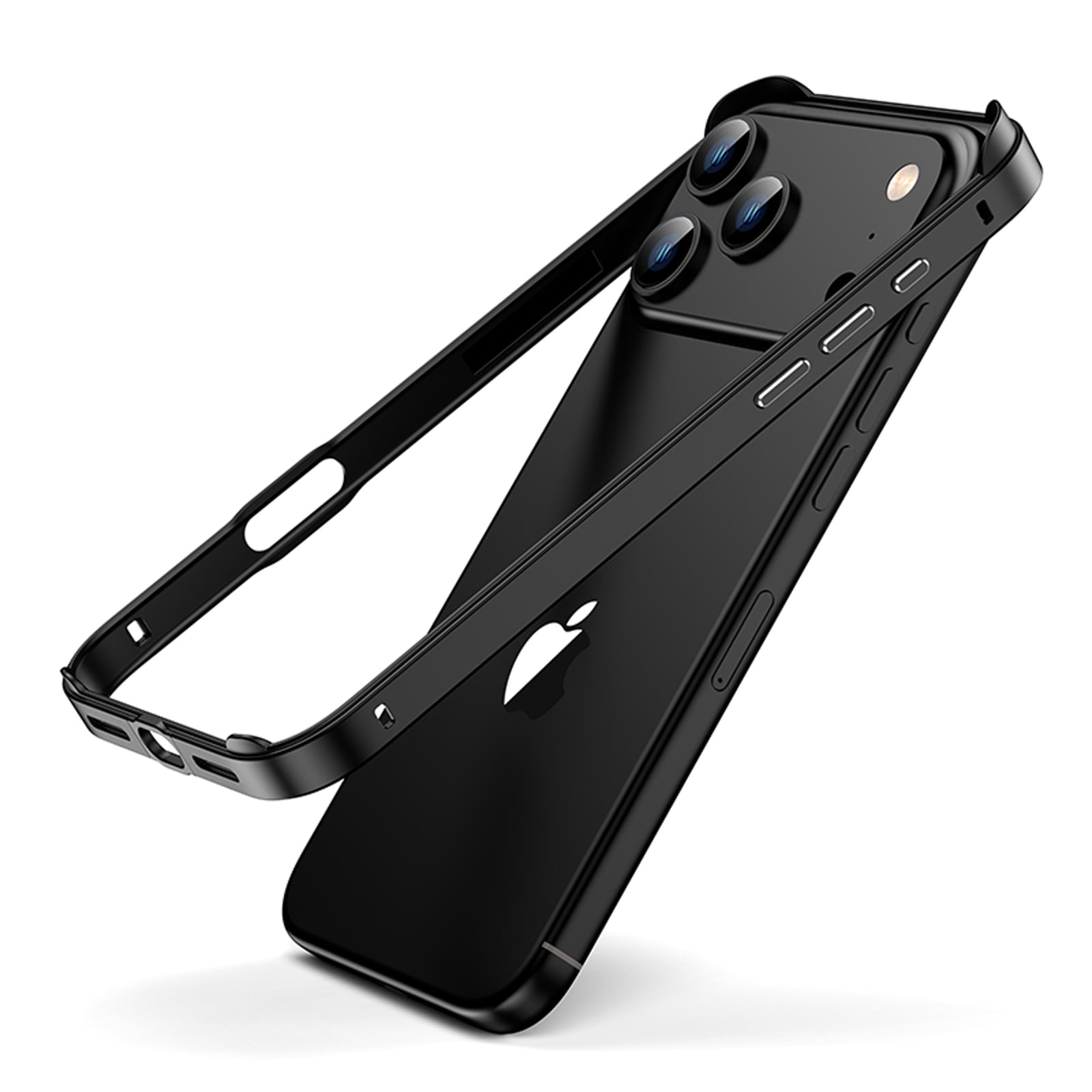 Allytechgroup for iPhone 17 Pro Max Bumper Case Metal, No Back Design ...