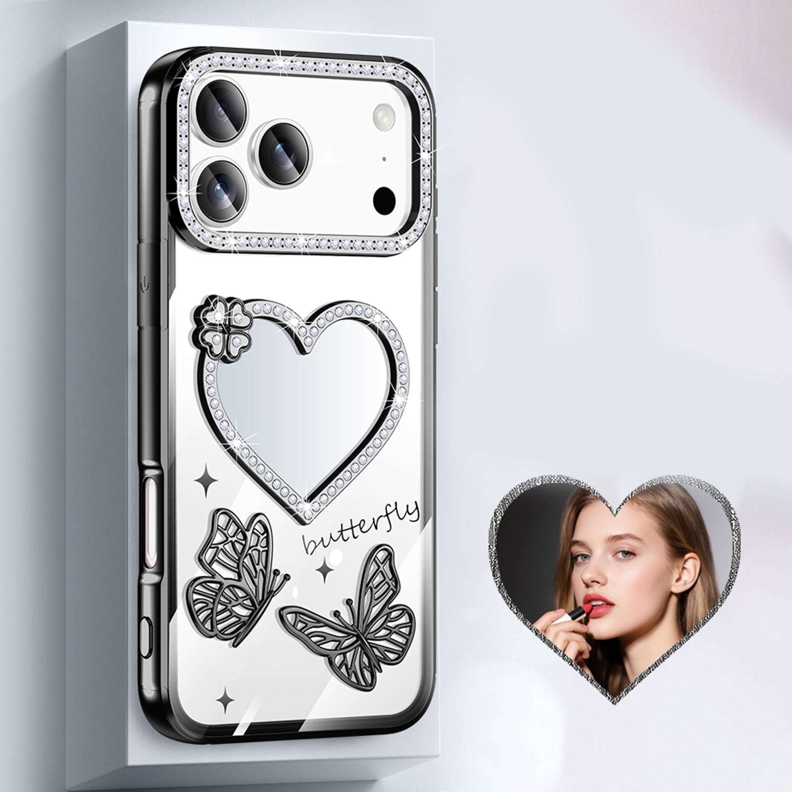Allytechgroup iPhone 17 Pro Max Case for Girls Women, Stylish Glitter ...