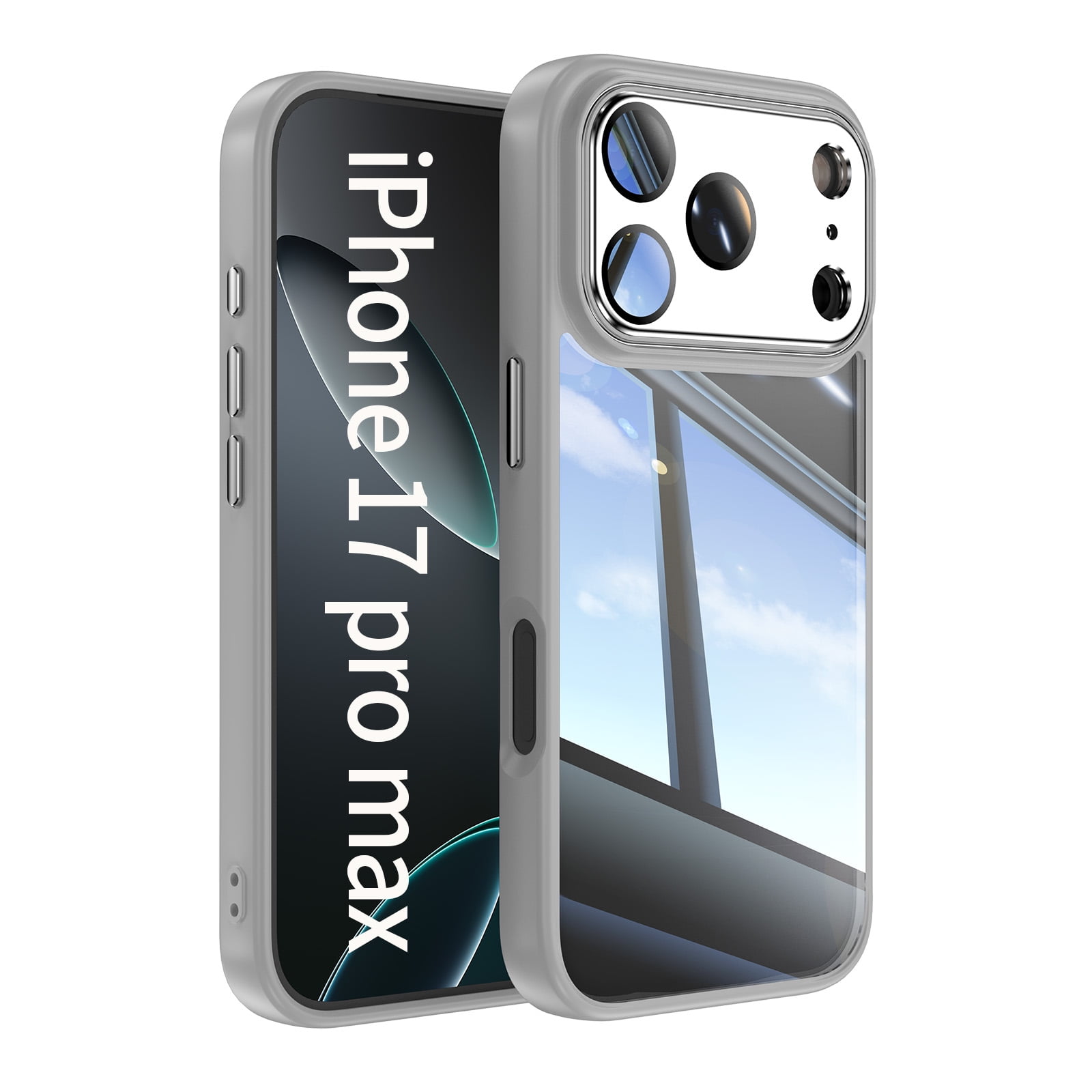 Allytechgroup iPhone 17 Pro Max Case, Shockproof Bumper Slim Fit Clear ...