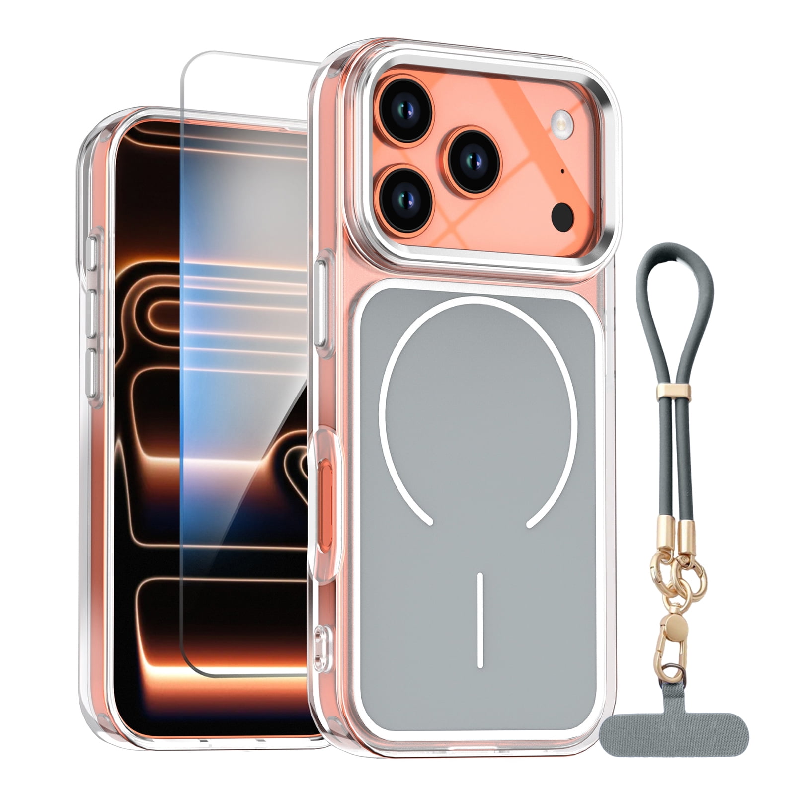 Allytechgroup iPhone 17 Pro Max Case with Tempered Glass & Phone ...