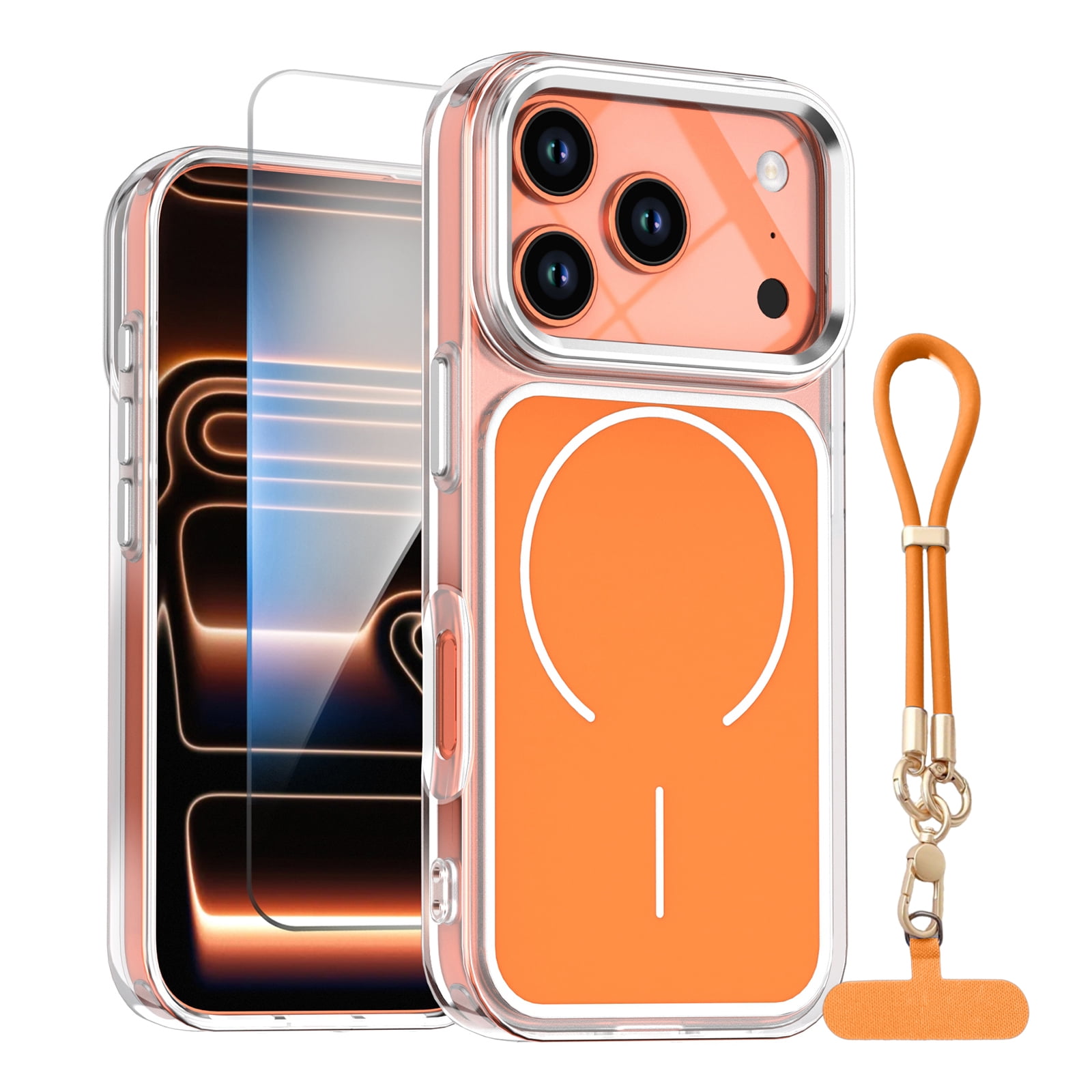 Allytechgroup iPhone 17 Pro Max Case with Tempered Glass & Phone ...