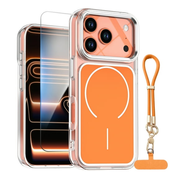 Allytechgroup iPhone 17 Pro Max Case with Tempered Glass & Phone ...