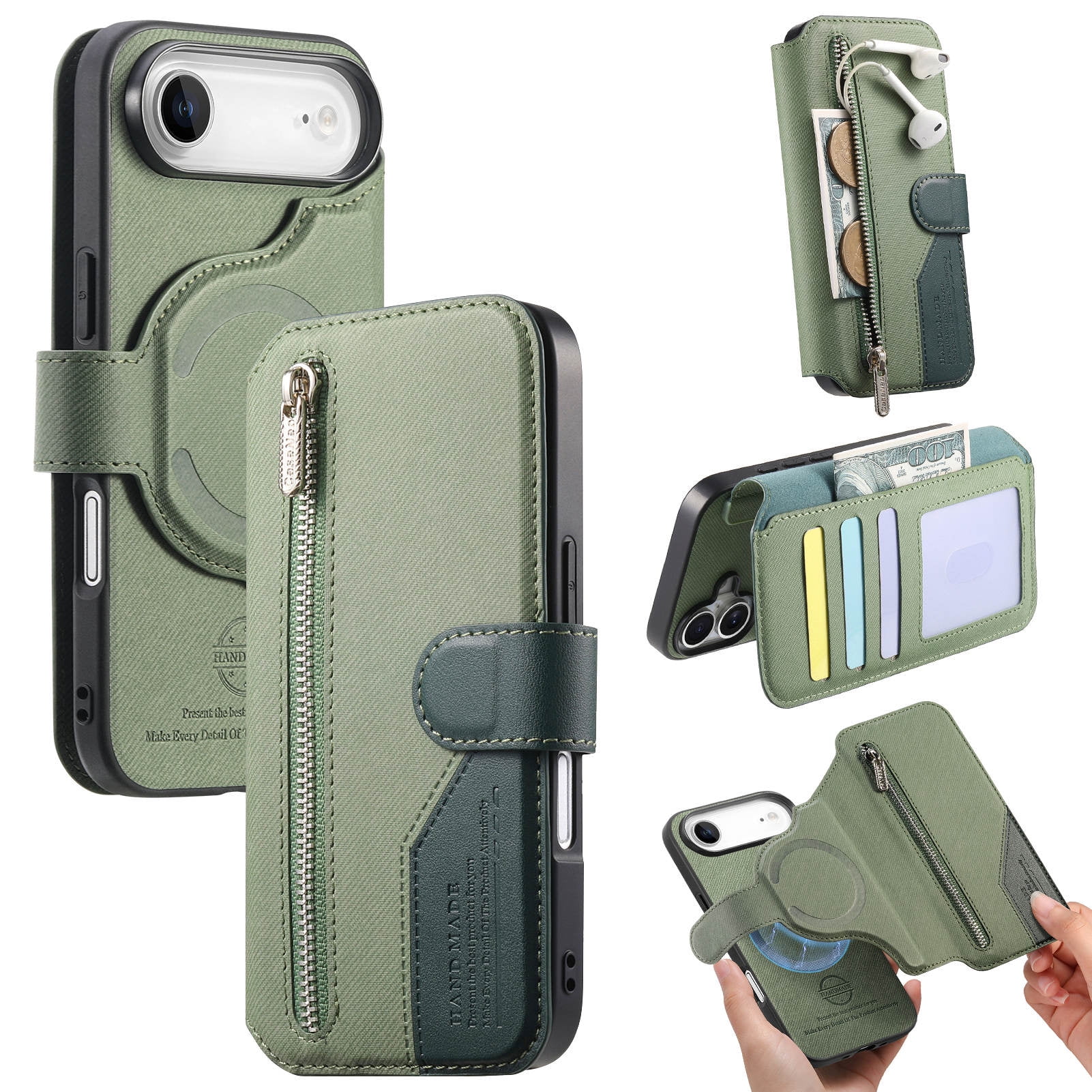 Allytechgroup for iPhone Air Flip Case, PU Leather Protective Case ...