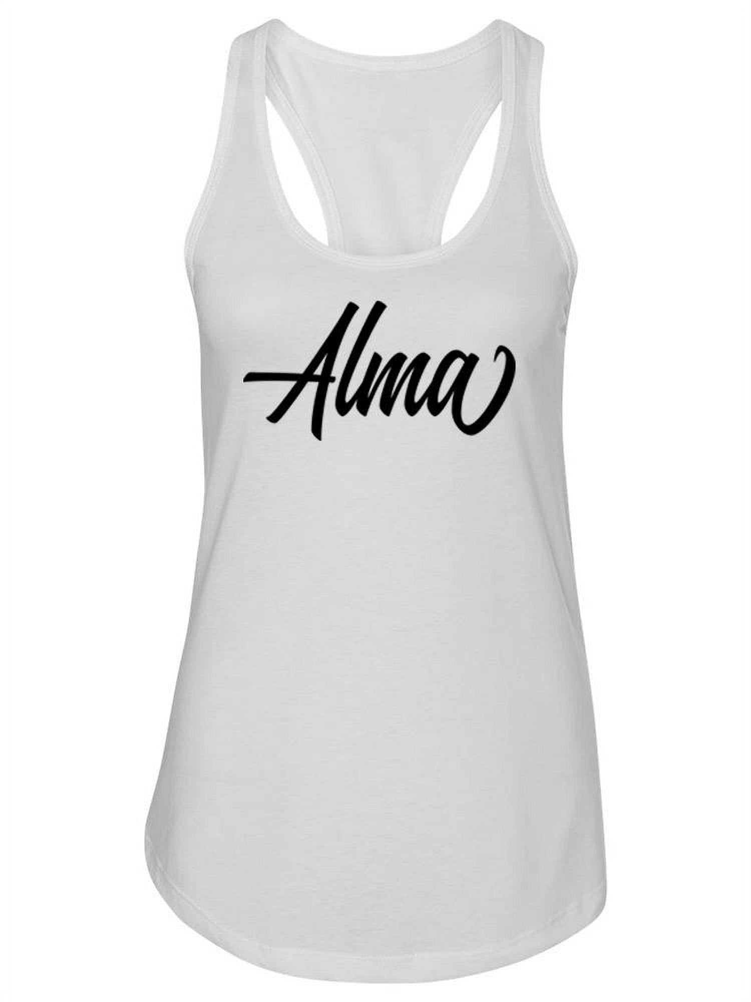 Alma Cursive Tank Women -Image by Shutterstock, Female Small - Walmart.com