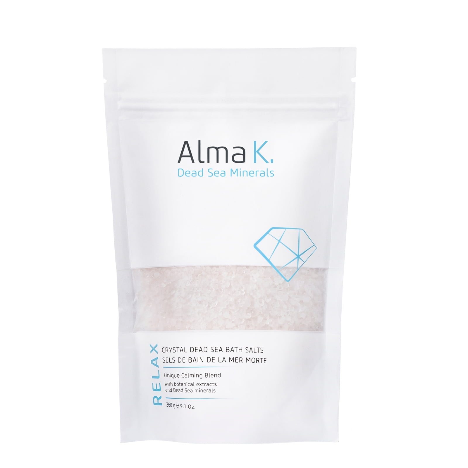 Alma K Crystal Dead Sea Bath Salts, Bath Soak, 9.1 oz - Walmart.com