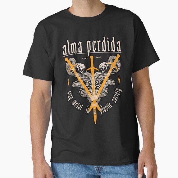 Alma Perdida Snakes and Swords Design H24402 Unisex T-Shirt, Up to 5XL ...