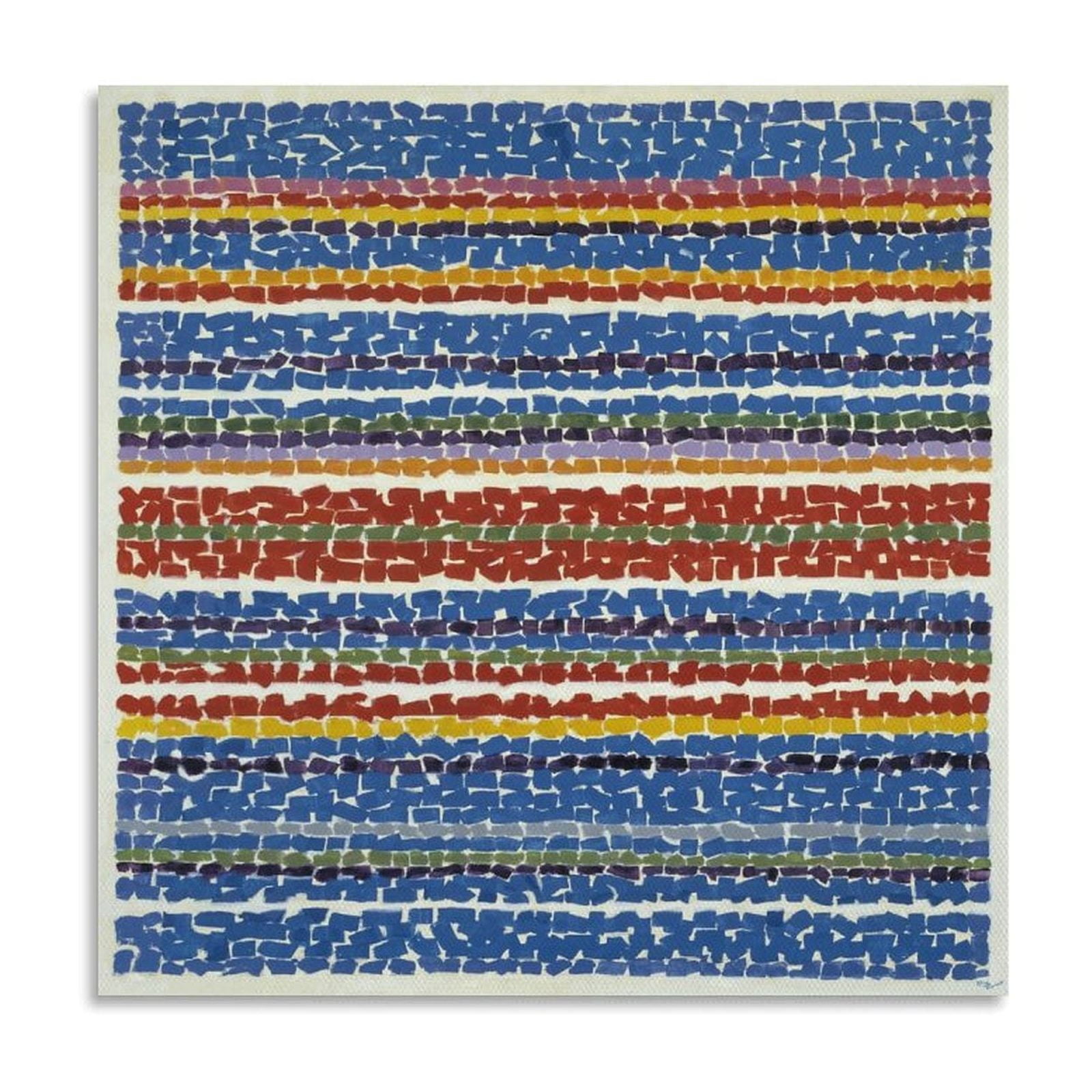 Alma Thomas Abstract Paintings Light Blue Nursery Wall Art Canvas Print ...