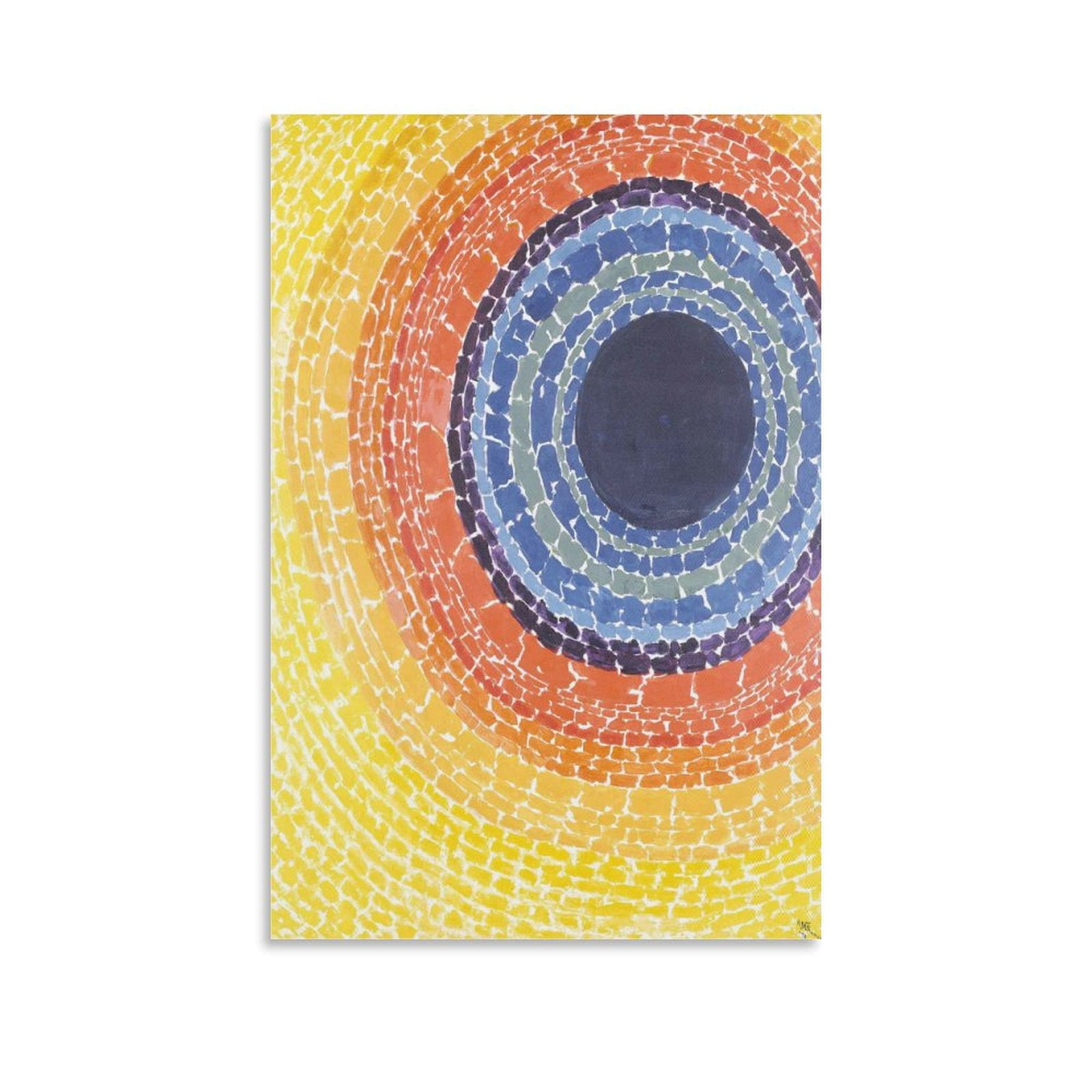 Alma Thomas Paintings The Eclipse Wall Art Canvas Print Poster Poster ...