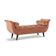 Free Shipping! Alma Tufted Flared Arm Entryway Bench Orange - Walmart ...