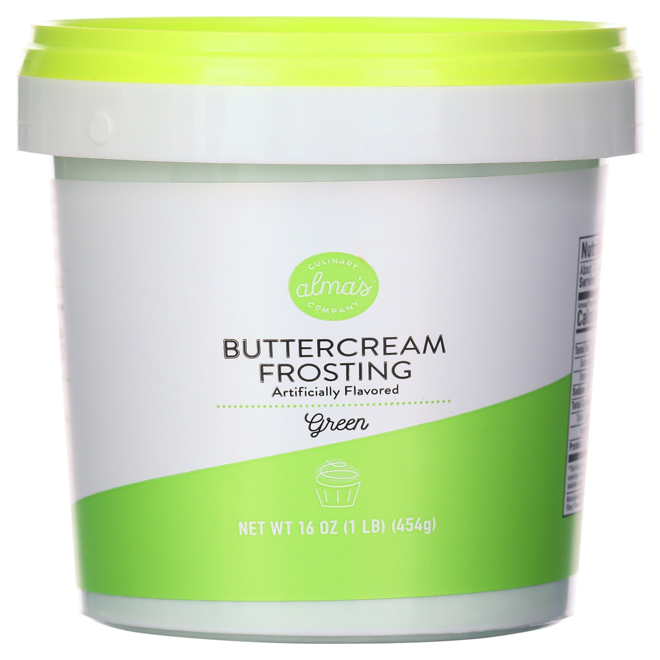 Alma's Culinary Co Green Buttercream Frosting, 16oz Tub - Walmart.com