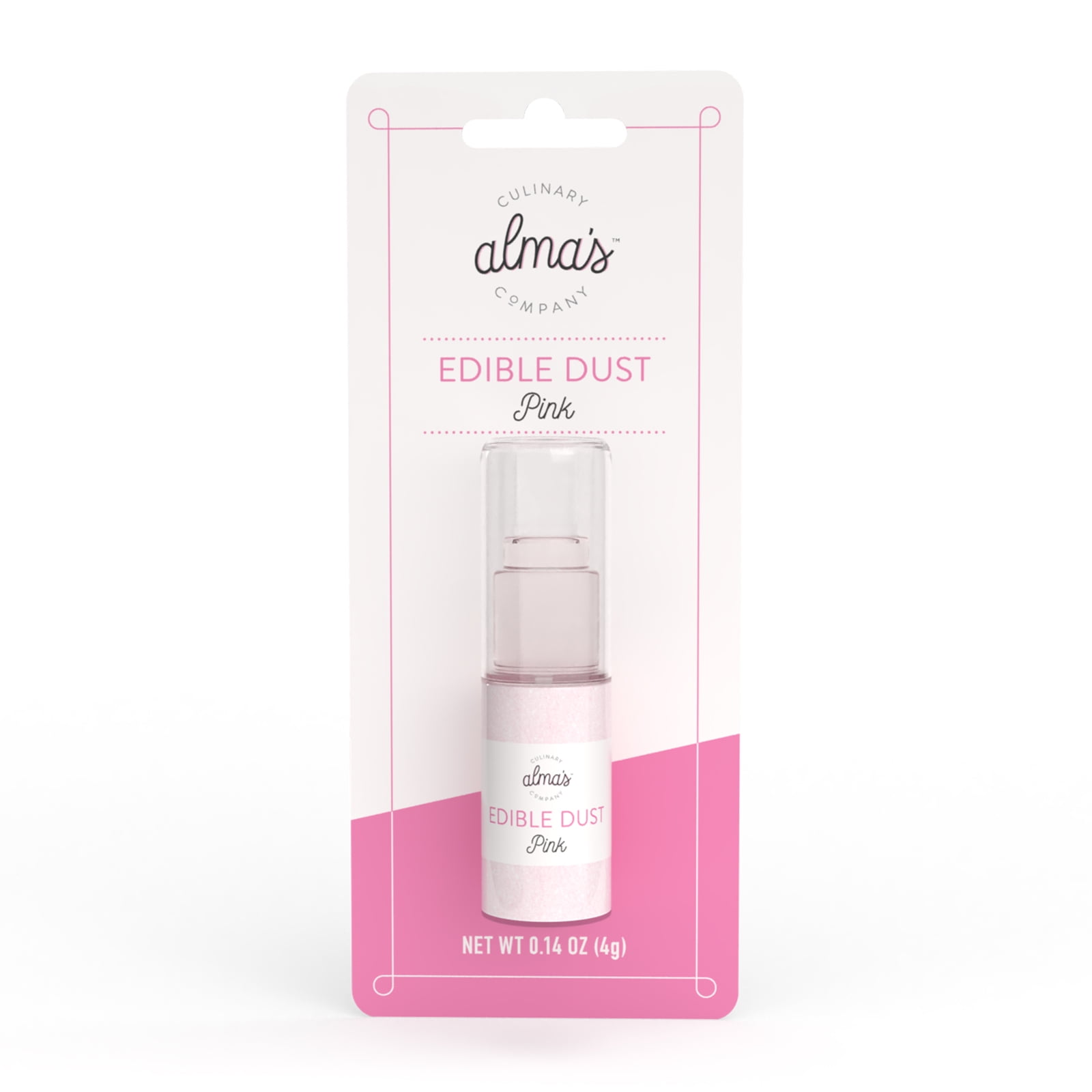 Alma's Pink Edible Dust Dessert Topping .14oz - Walmart.com