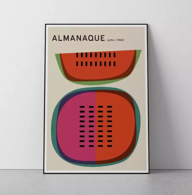 Almanaque, Almanac In Latin, 1960, Summer, Watermelon, Mid Century Art ...