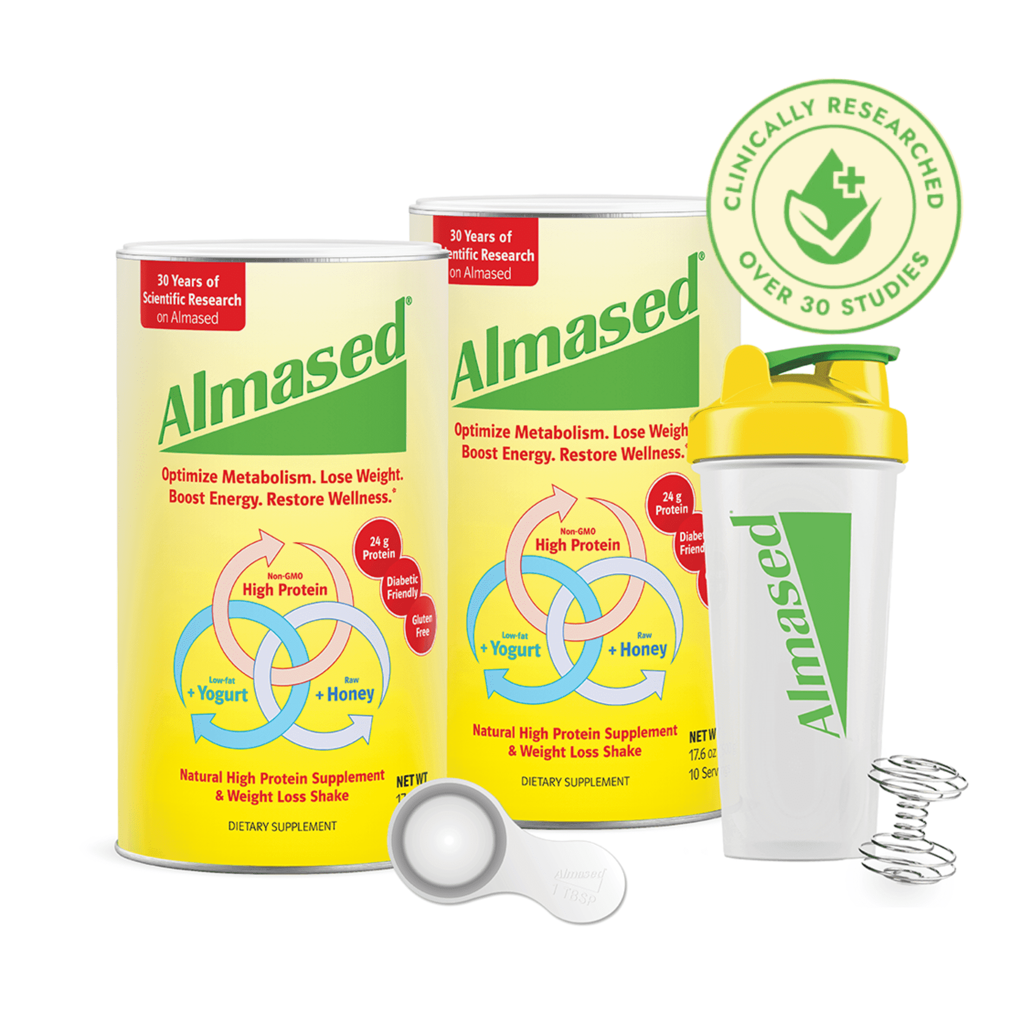 Free Shipping! Almased Meal Replacement Shake for Weight Loss Original ...