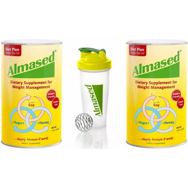 Almased Diet Shake Mix, Non-GMO Soy, Yogurt & Honey, Supports Weight ...