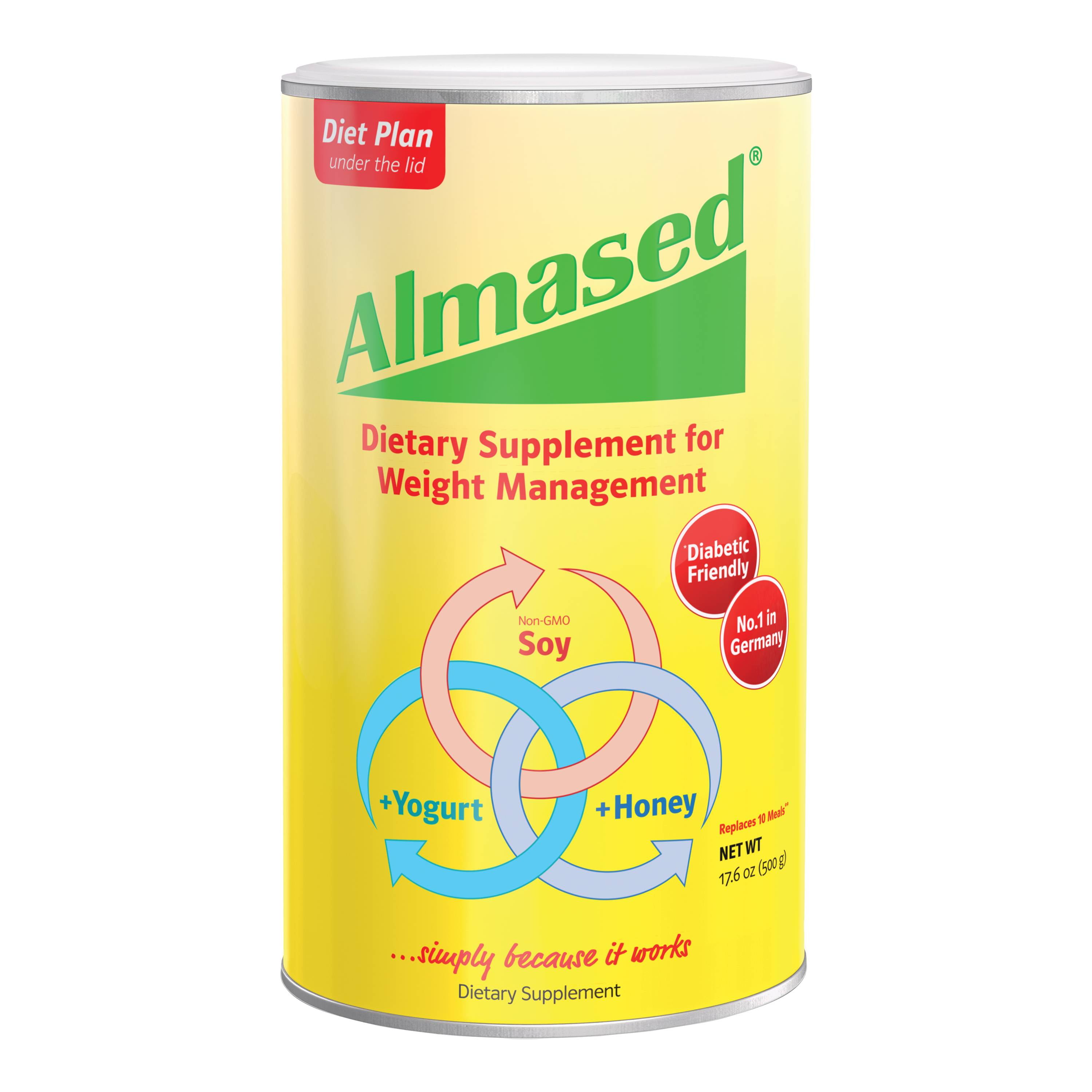 Almased Meal Replacement Shake, Multi Protein Powder, 17.6 oz - Walmart.com