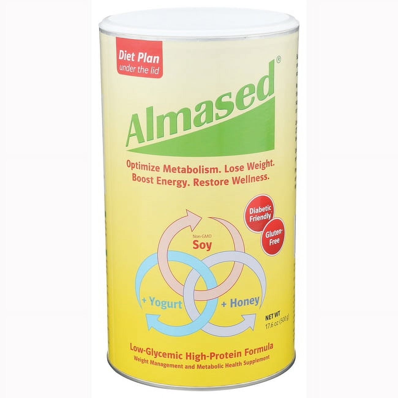 Almased Meal Replacement Shake, Multi Protein Powder, 17.6 oz - Walmart.com