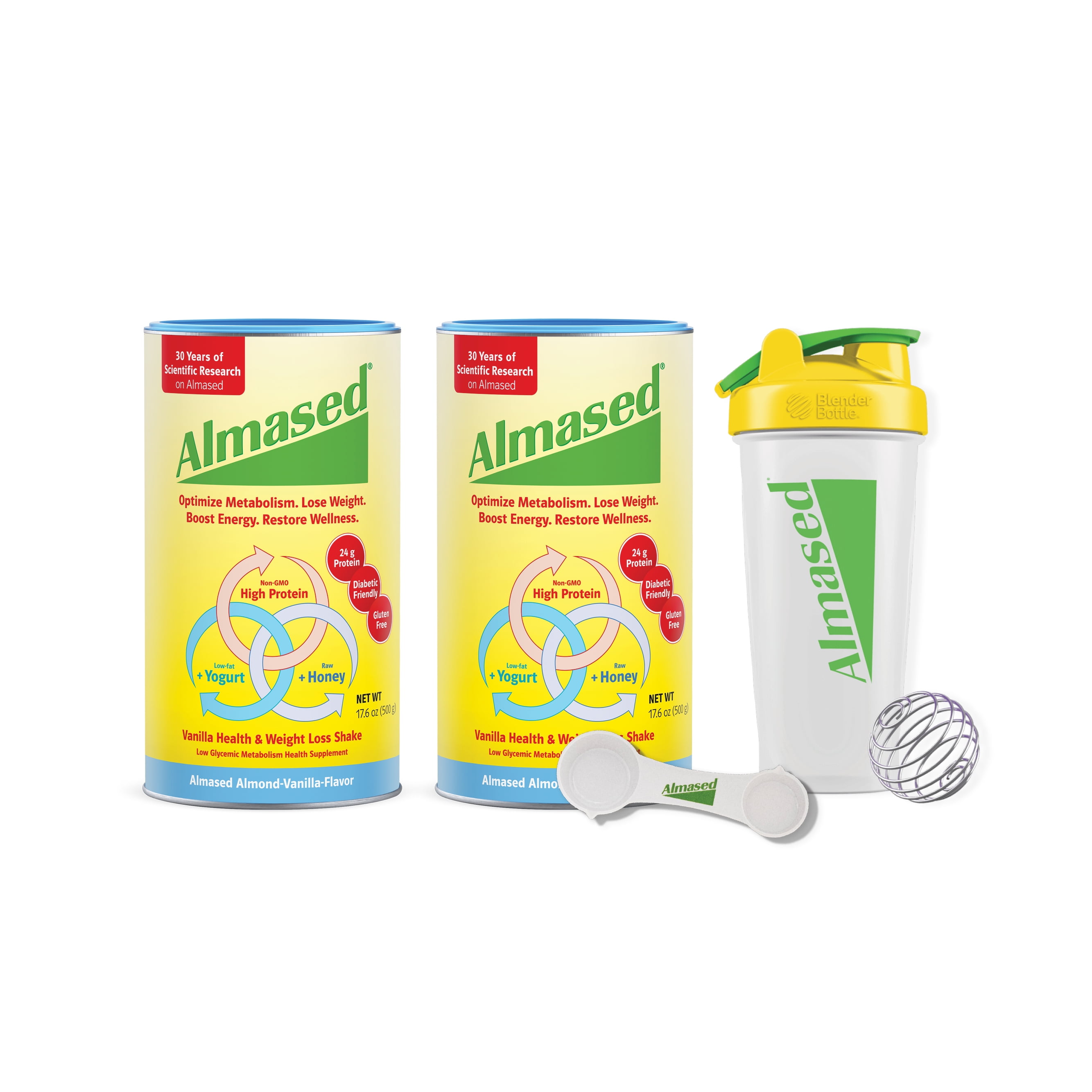 Almased Meal Replacement Shake for Weight Loss Vanilla 2Pack with ...