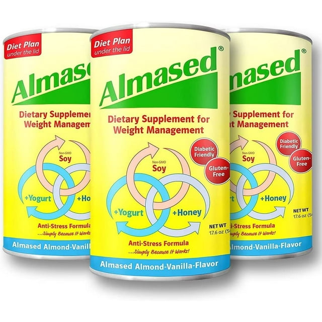 Almased Protein Shake Powder - Gluten-Free, Non-GMO - Vanilla Flavor ...