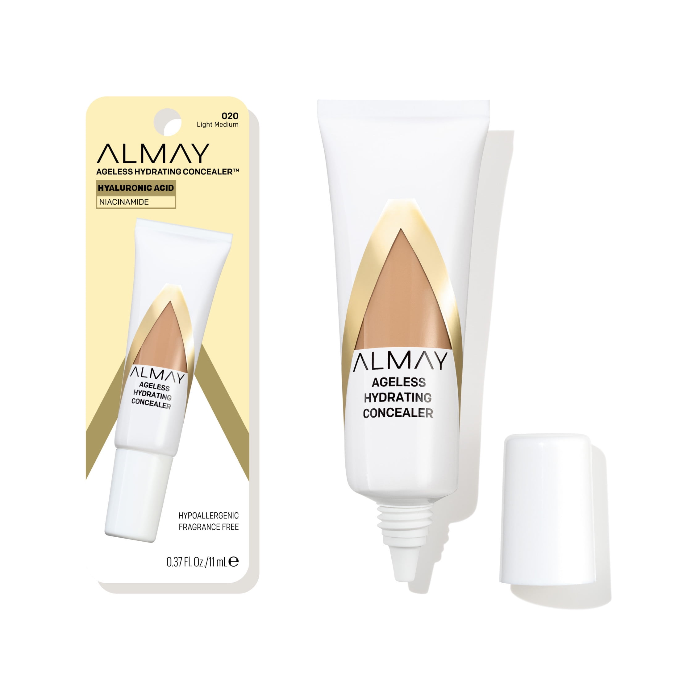 Almay Ageless Hydrating Liquid Concealer Makeup, Natural Finish, 020 ...