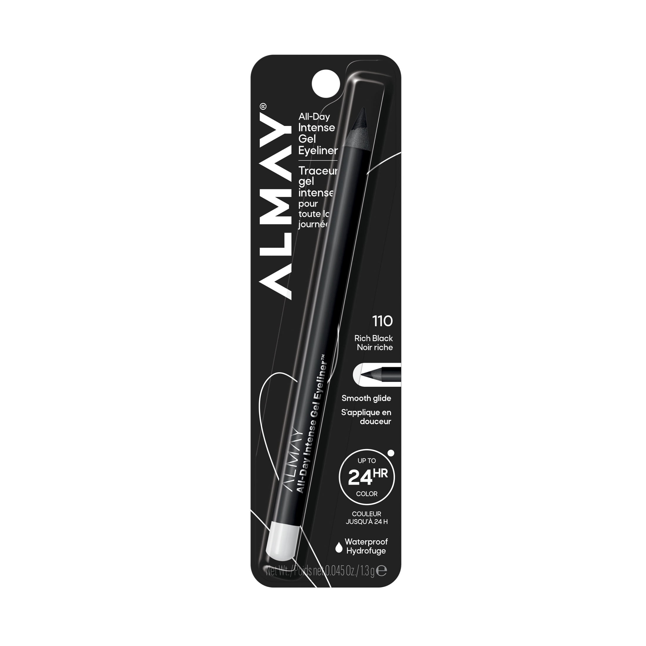 Almay, Gel Eyeliner, 110 Rich Black, Waterproof Longwear - Walmart.com