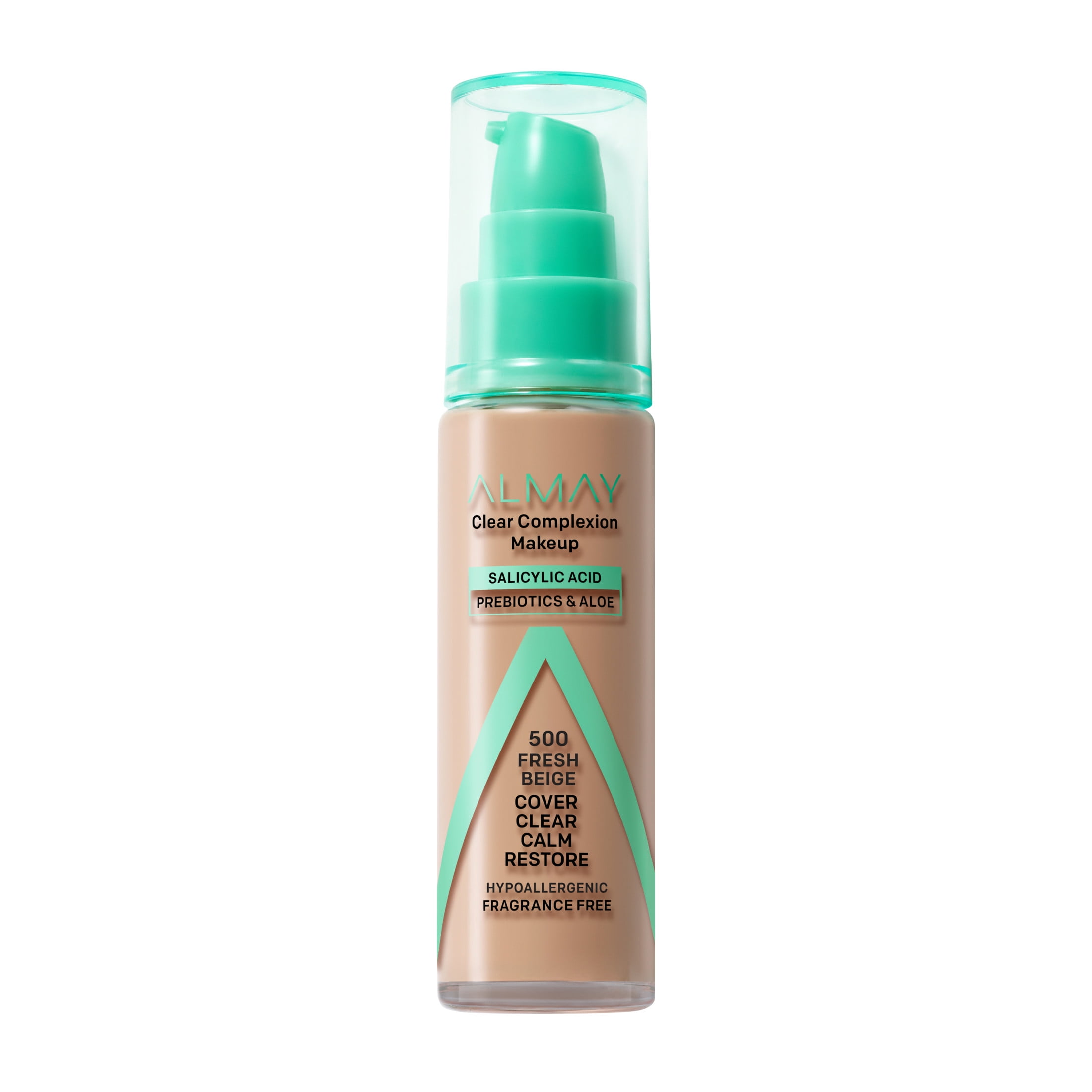 Almay Clear Complexion Foundation Makeup, Hypoallergenic, 500 Fresh ...