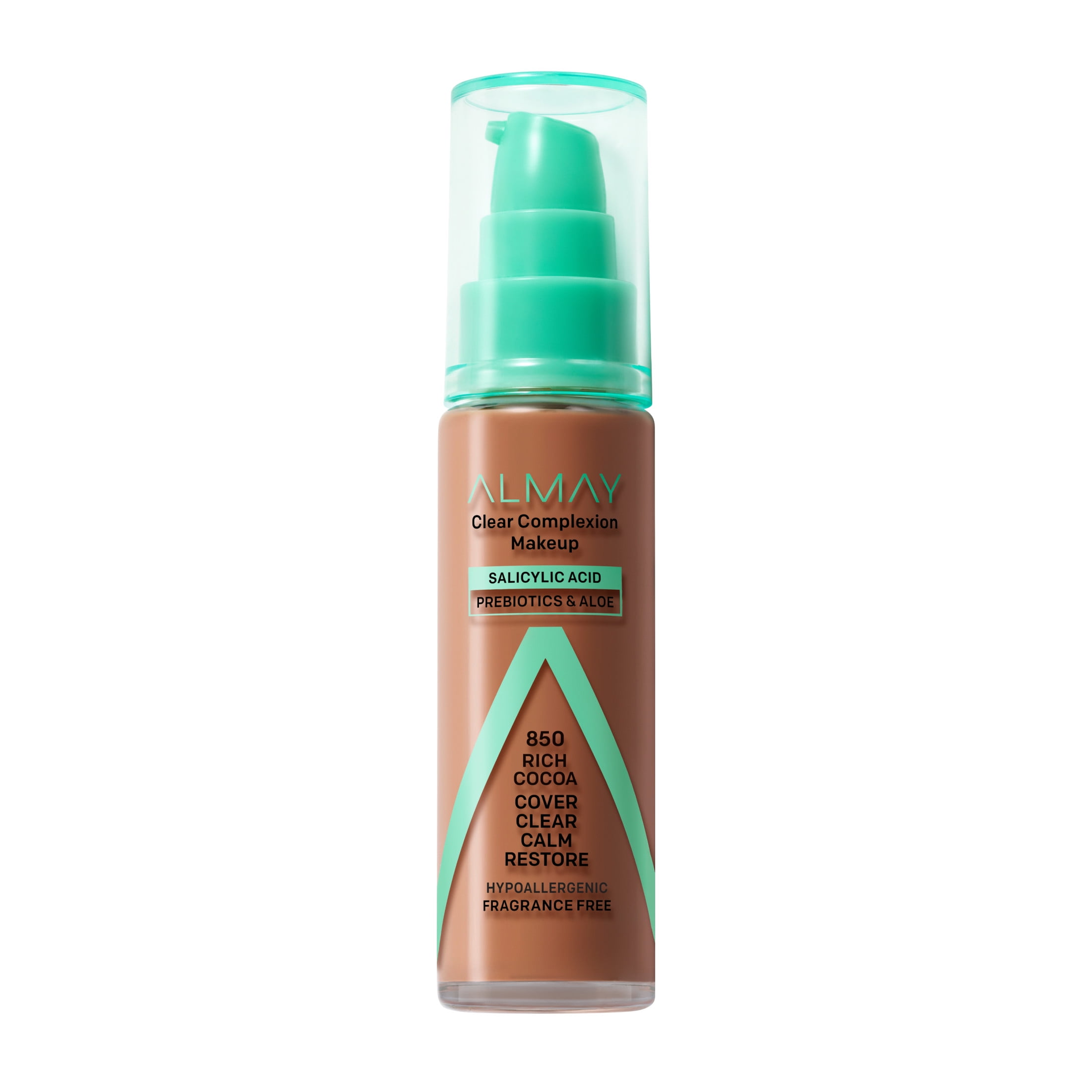 Almay Clear Complexion Foundation Makeup, Hypoallergenic, 850 Rich ...