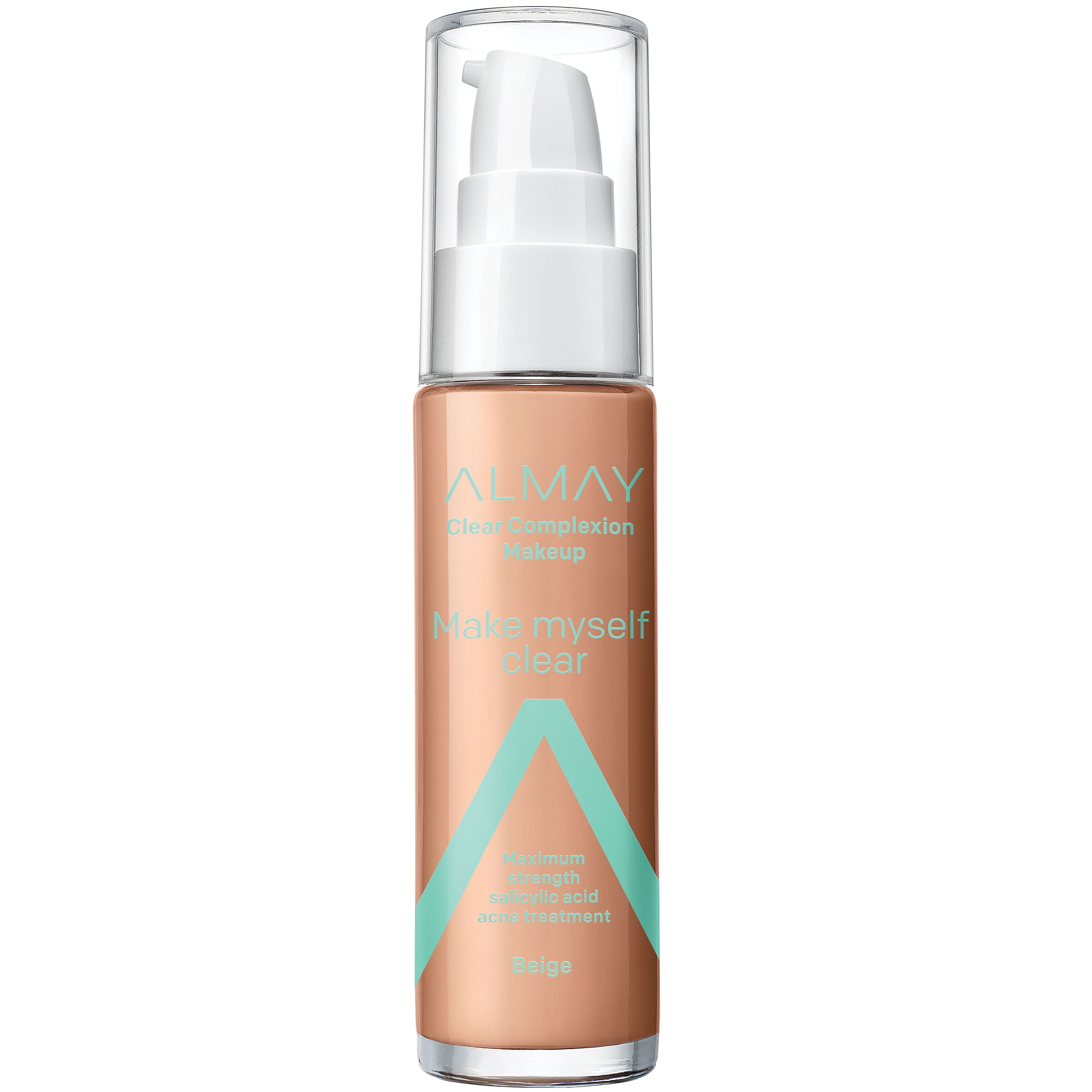 Almay Clear Complexion Liquid Foundation, 500 Beige, Salicylic Acid, 1 ...