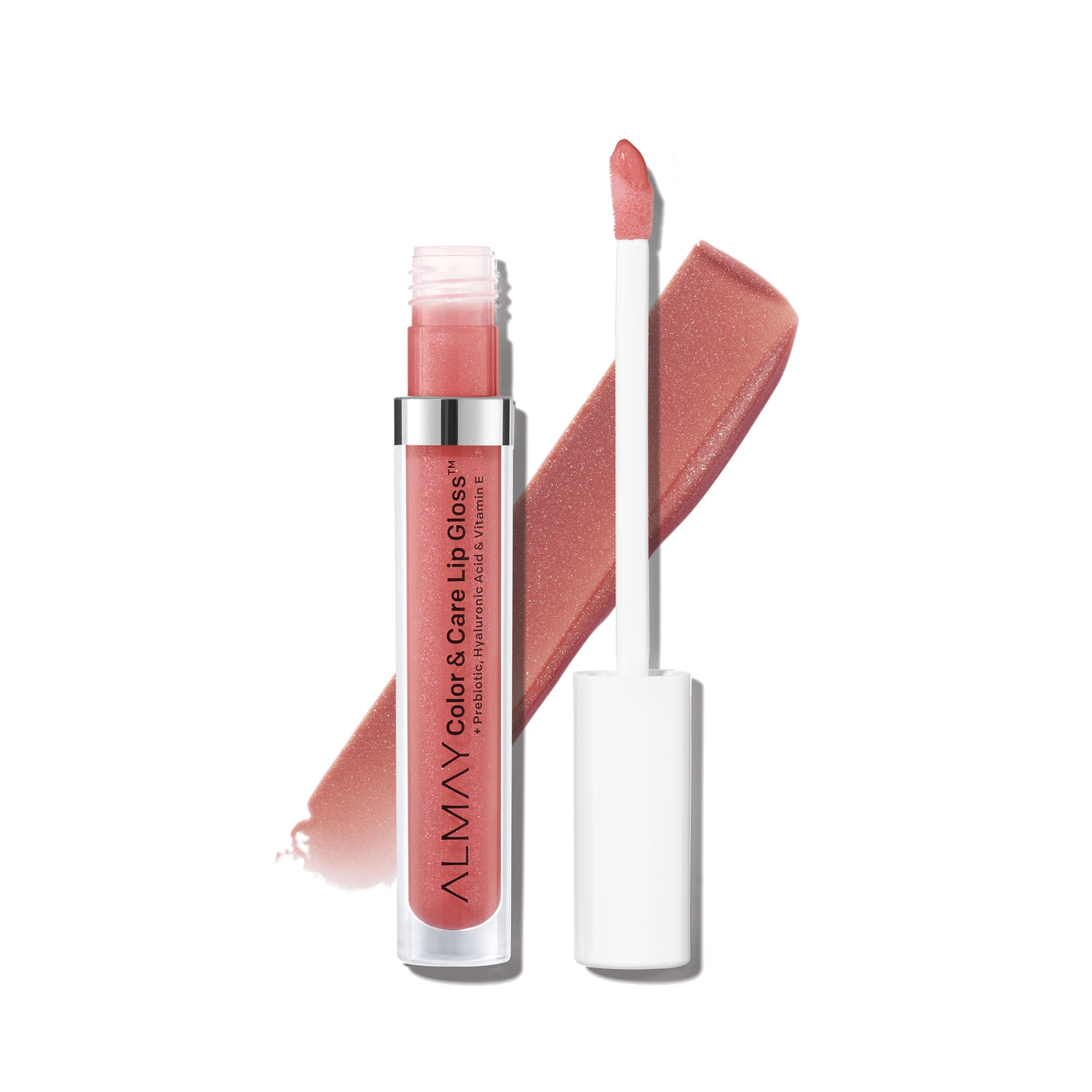 Almay Color & Care Hydrating Lip Gloss, Soft Natural Hues, Prebiotic ...
