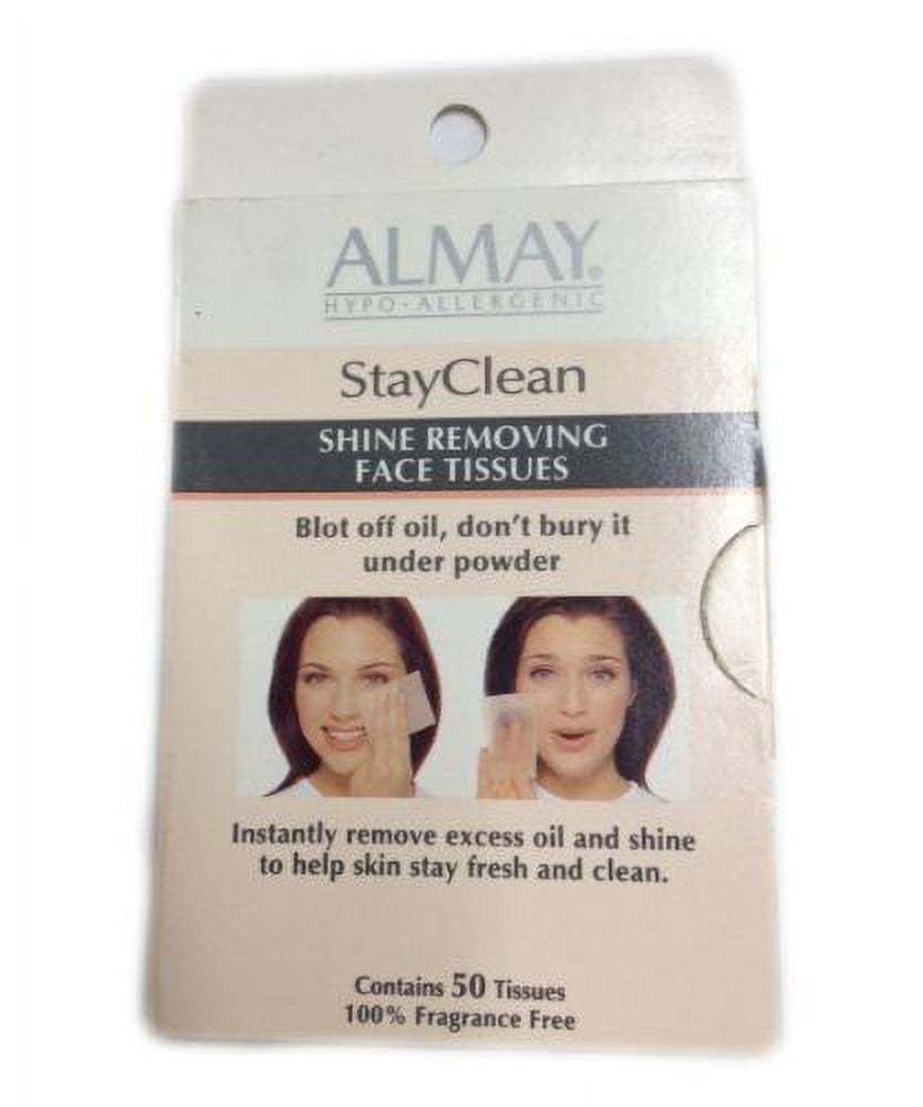Almay Hypo-Allergenic Stay Clean Shine Removing Face Tissues Pack ...