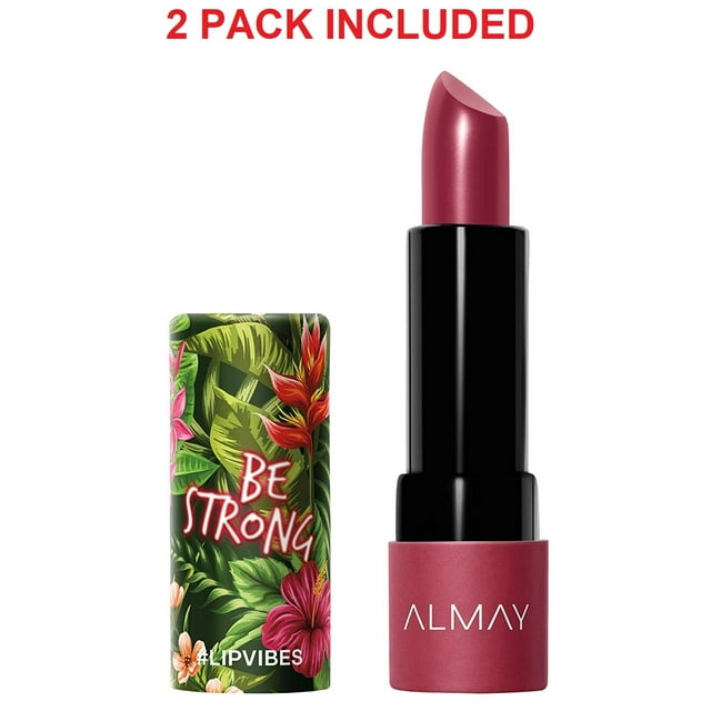 Almay Lip Vibes Lipstick, 2 Pack Included - Be Strong - Walmart.com