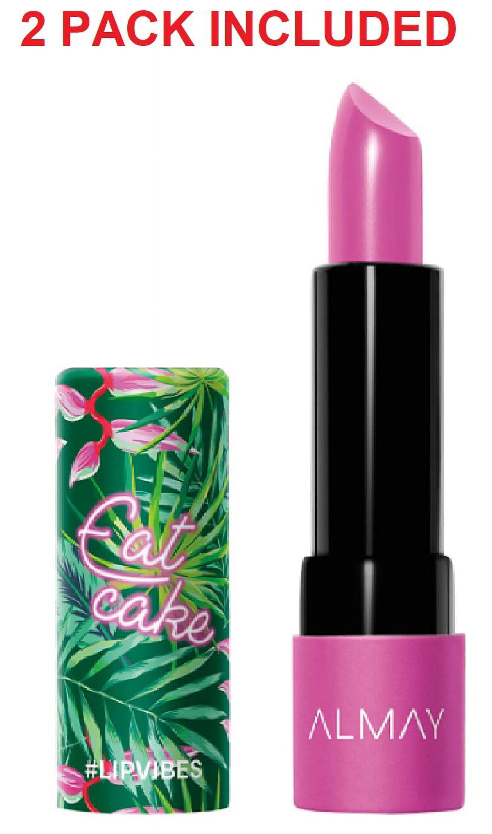 Almay Lip Vibes Lipstick, 2 Pack Included - Eat Cake - Walmart.com