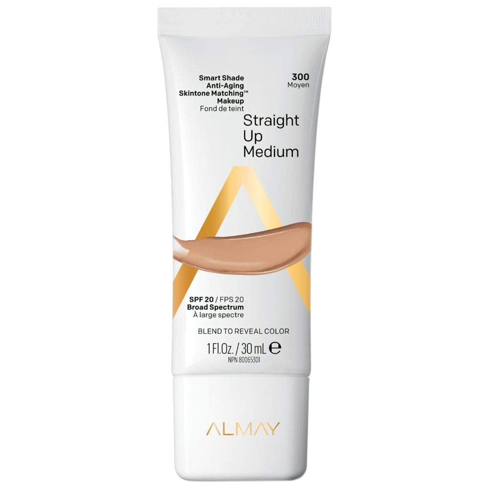 Almay Smart Shade Anti-Aging Skintone Matching Makeup, Medium Coverage ...