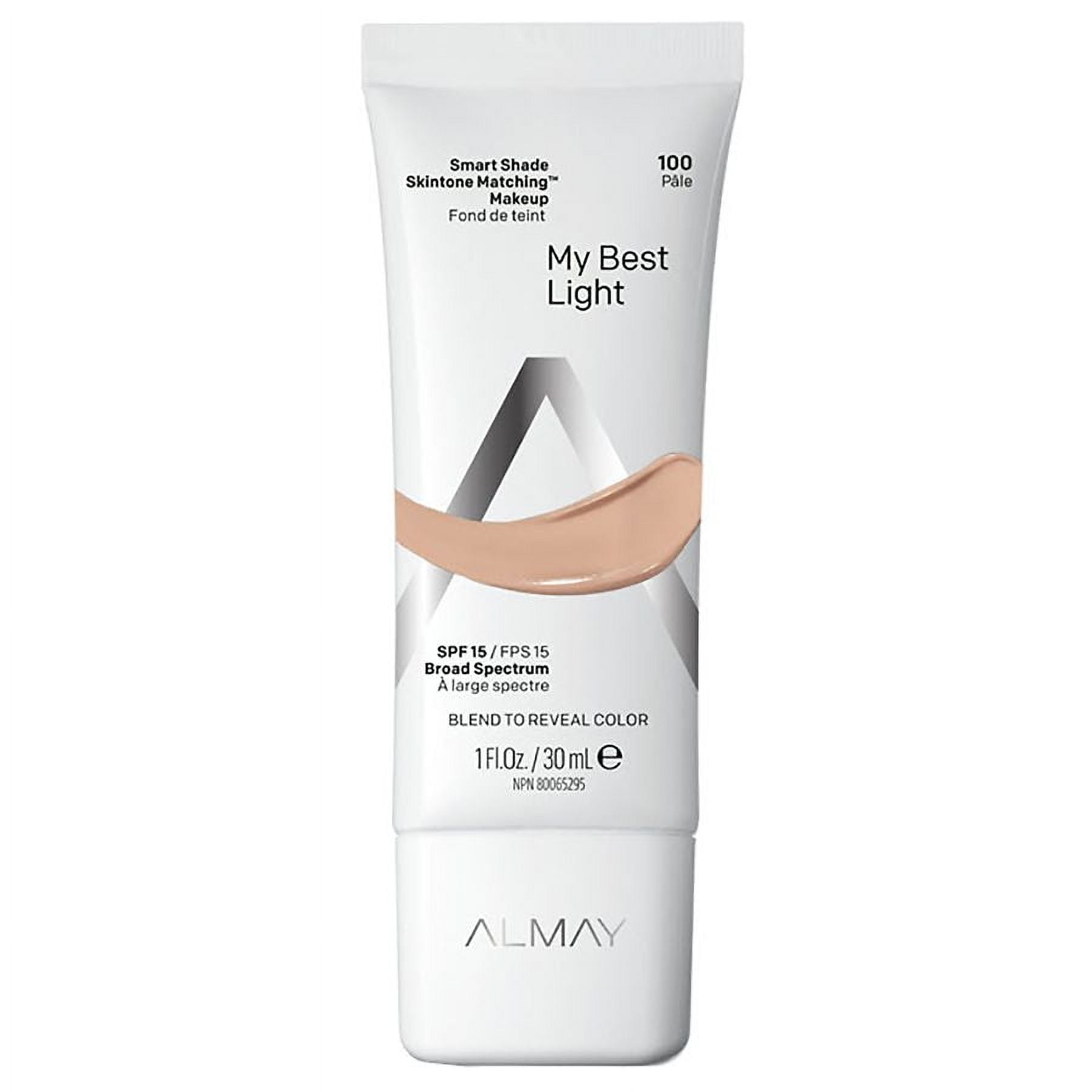Almay Smart Shade Skintone Matching Makeup, SPF 15, Light 1.0 fl oz ...